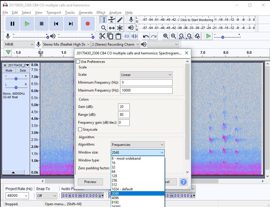 Configuring Audacity – nocmig